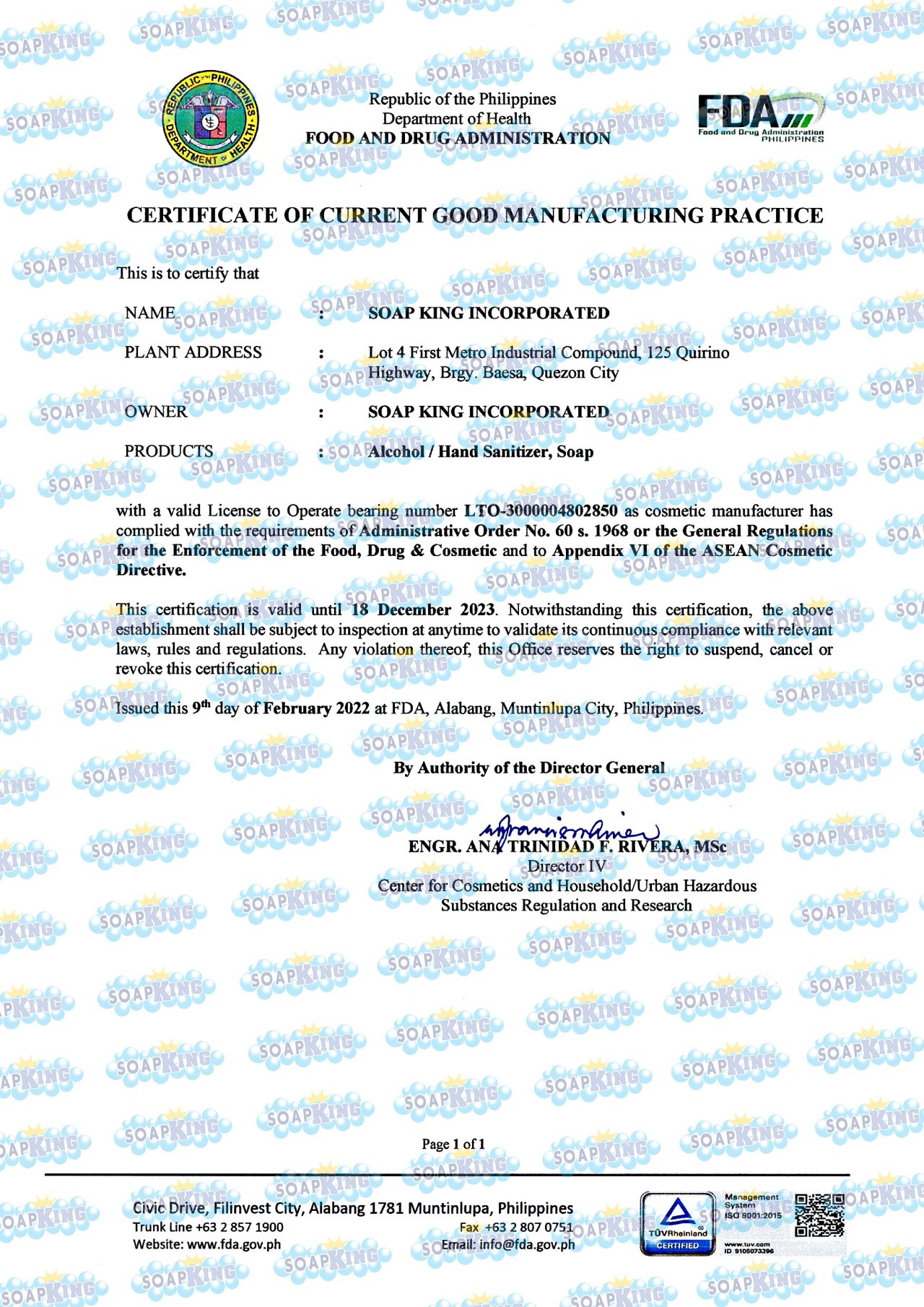 SOAP KING INC PHILIPPINES | Let our products work for you!