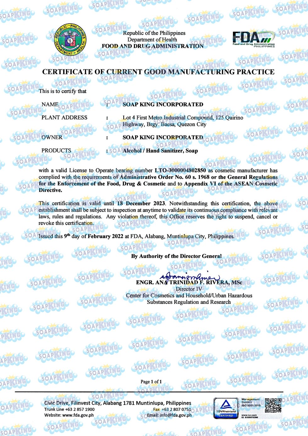 SOAP KING INC PHILIPPINES | Let our products work for you!