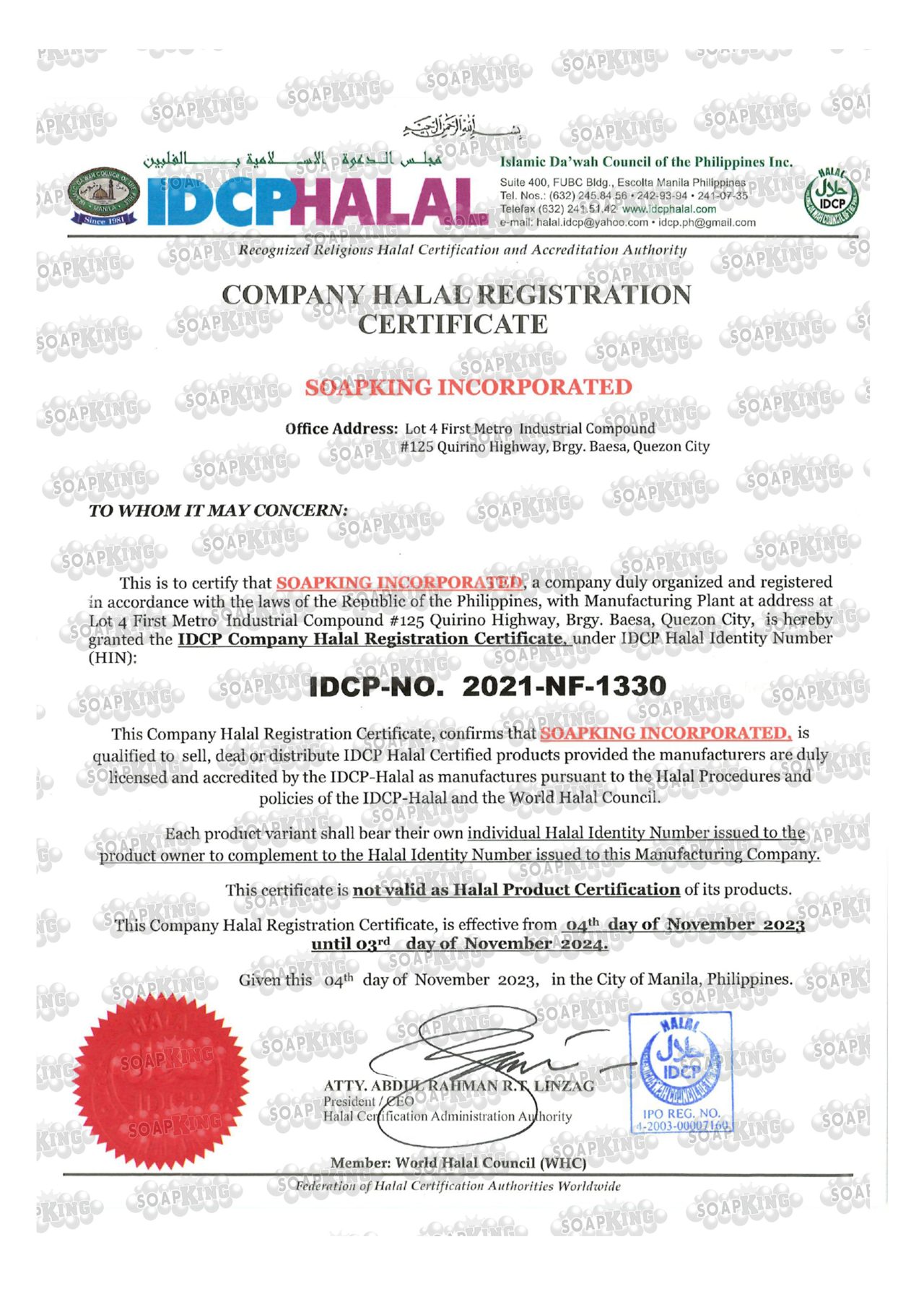 SOAP KING INC PHILIPPINES | Let our products work for you!